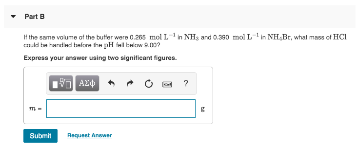 Solved A 130.0 mL buffer solution is 0.105 mol L- in NH3 and | Chegg.com