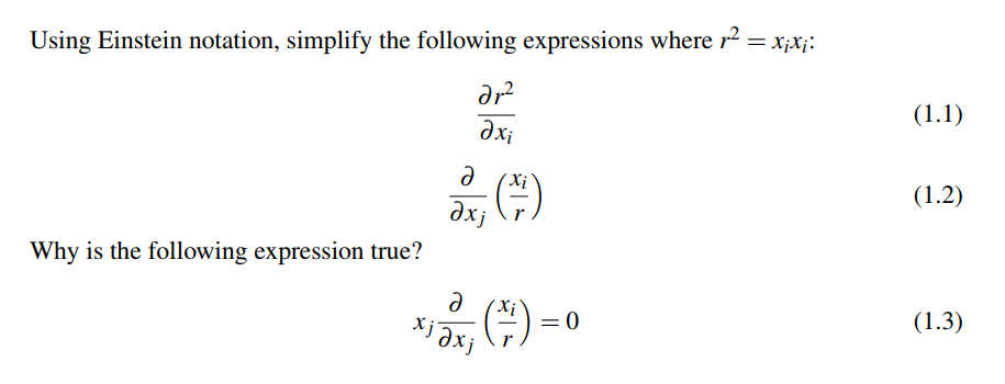 Solved Using Einstein Notation Simplify The Following 