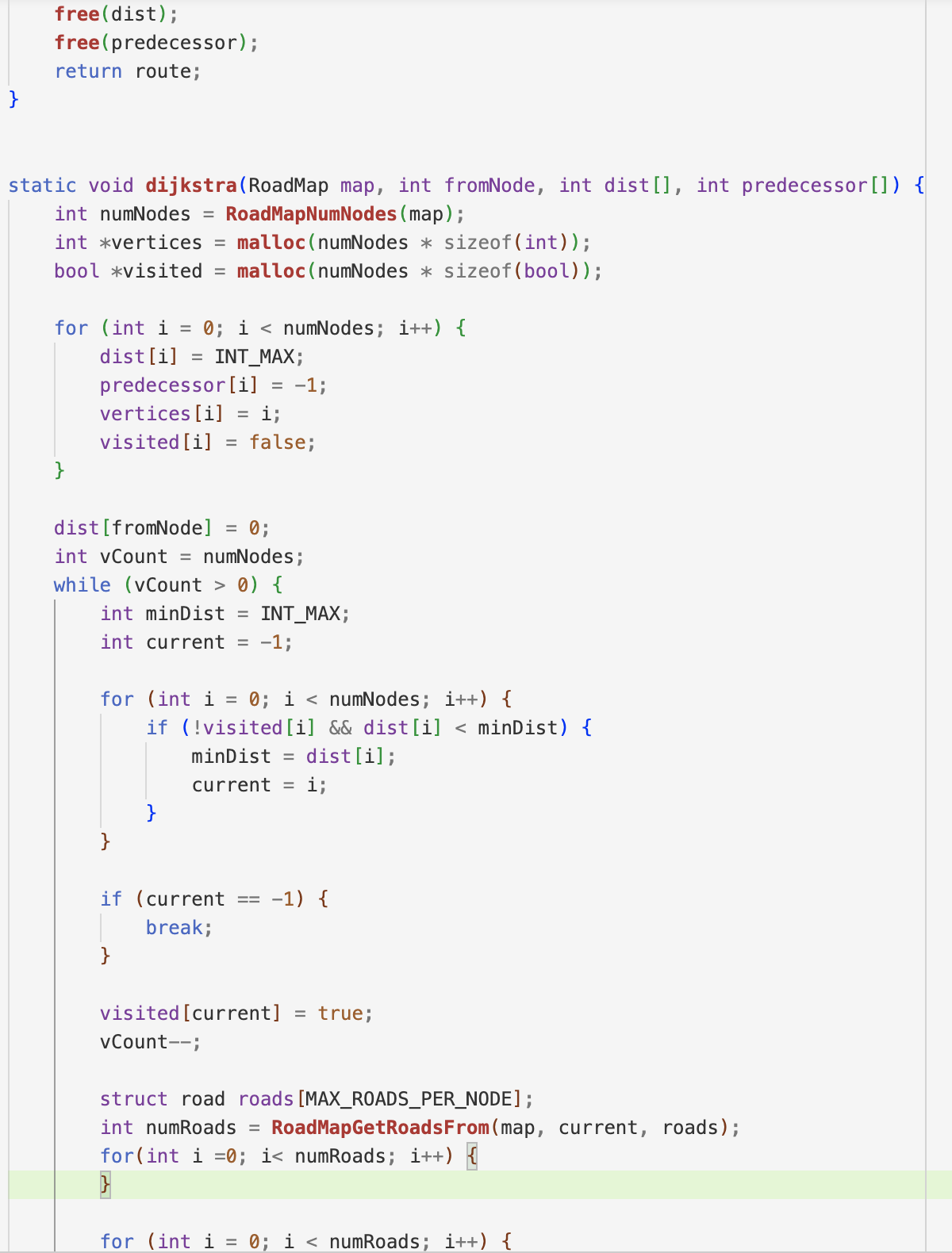 Solved What is wrong with my Dijkstra's algorithm, it is not | Chegg.com