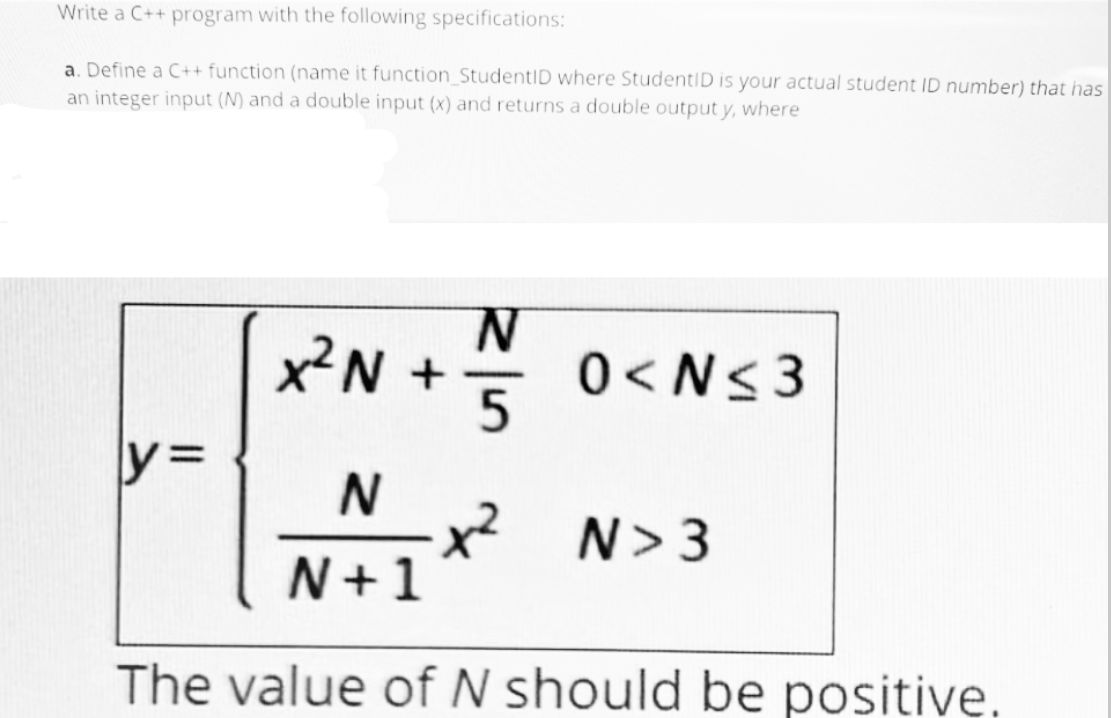 Write a C++ program with the following | Chegg.com