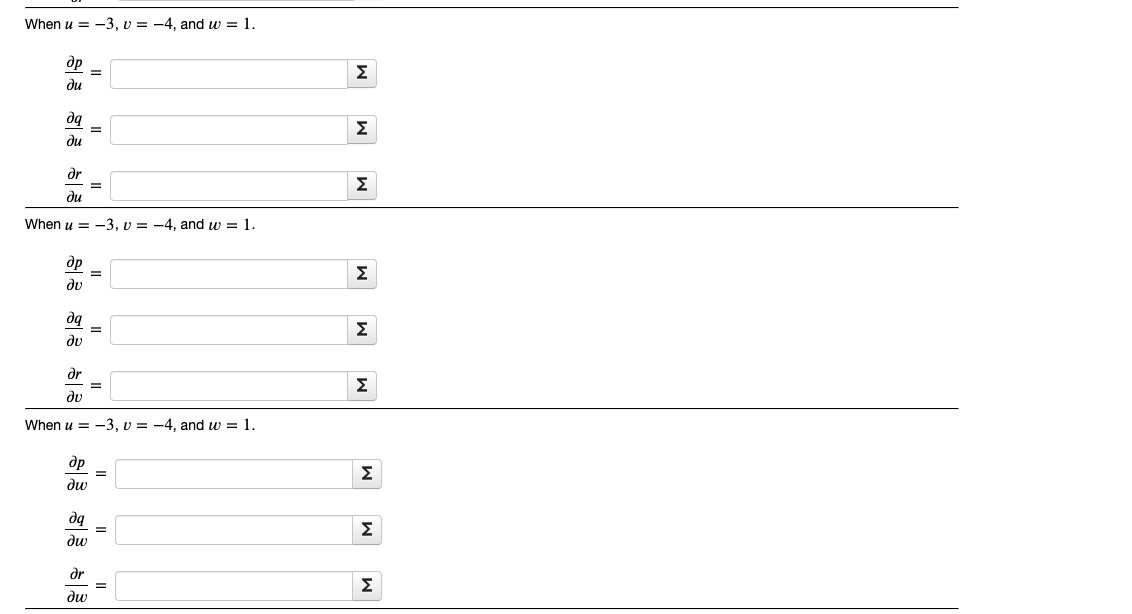 Solved Hw13-chain-rule: Problem 9 Problem Value: 1 point(s). | Chegg.com