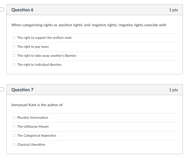 Solved When categorizing rights as 'positive rights' and | Chegg.com