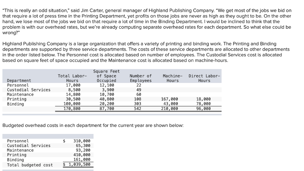 Solved “This is really an odd situation," said Jim Carter, | Chegg.com
