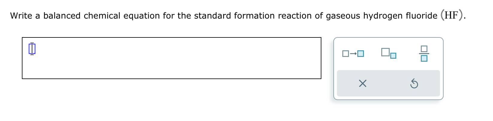 Solved Write a balanced chemical equation for the standard | Chegg.com