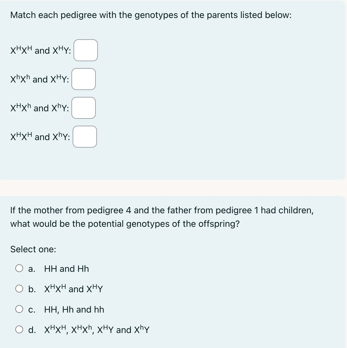 Solved Hemophilia is a blood disorder in humans that is | Chegg.com