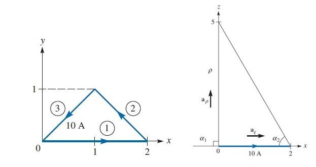 Solved Find H at (0,0,5 ) due to a) Side 3 b) Side 2 of | Chegg.com
