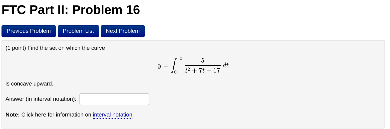 Solved FTC Part II: Problem 16 Previous Problem Problem List | Chegg.com