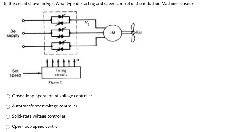 Solved In the circuit shown in Fig2, What type of starting | Chegg.com