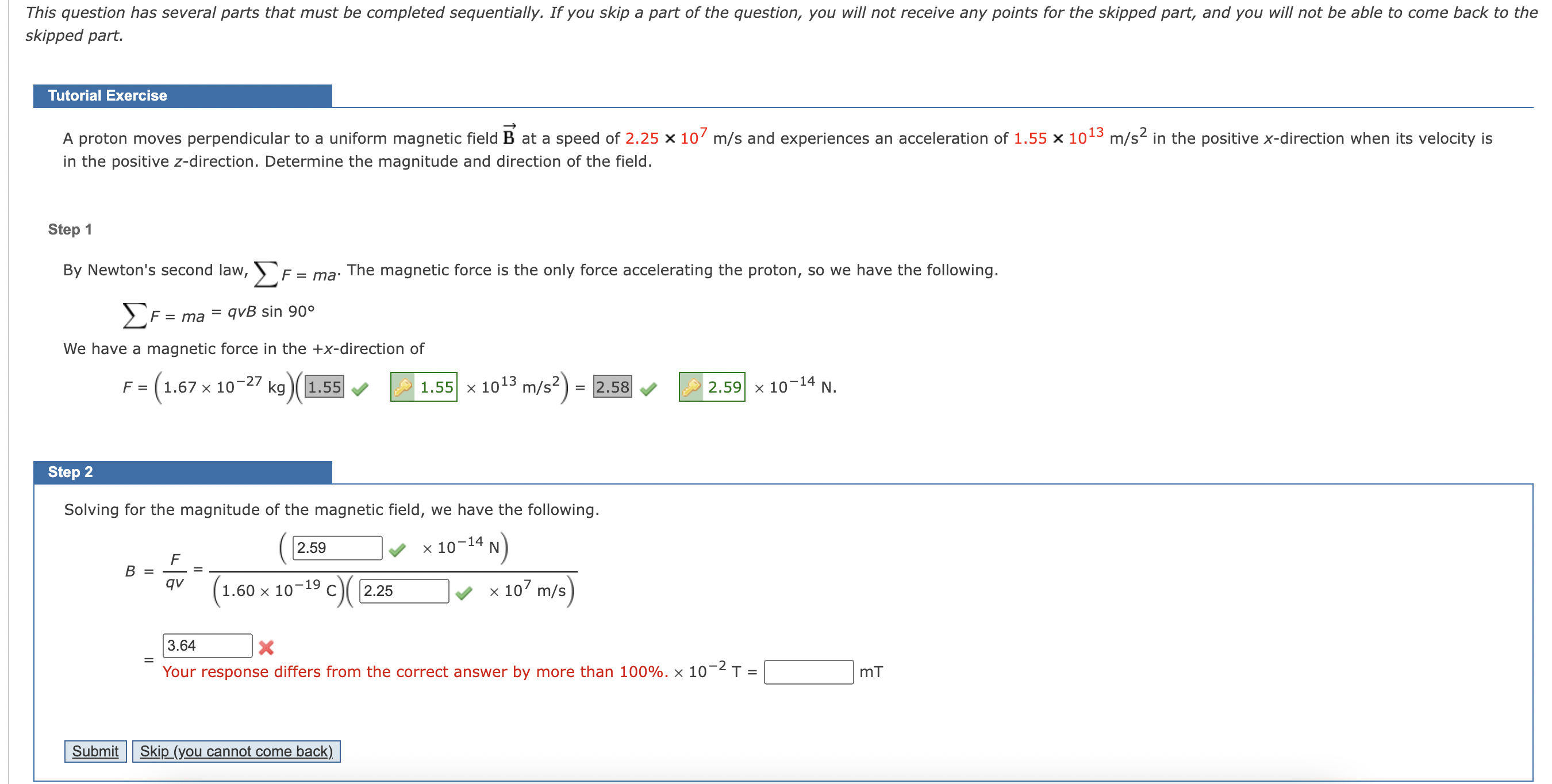 Solved skipped part. in the positive z-direction. Determine | Chegg.com