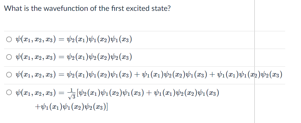 Solved Consider the case of three identical free bosons, | Chegg.com