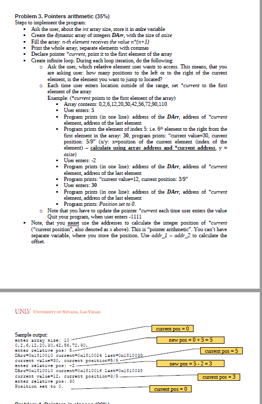 Pointer arithmetic, I need help making this C++ | Chegg.com