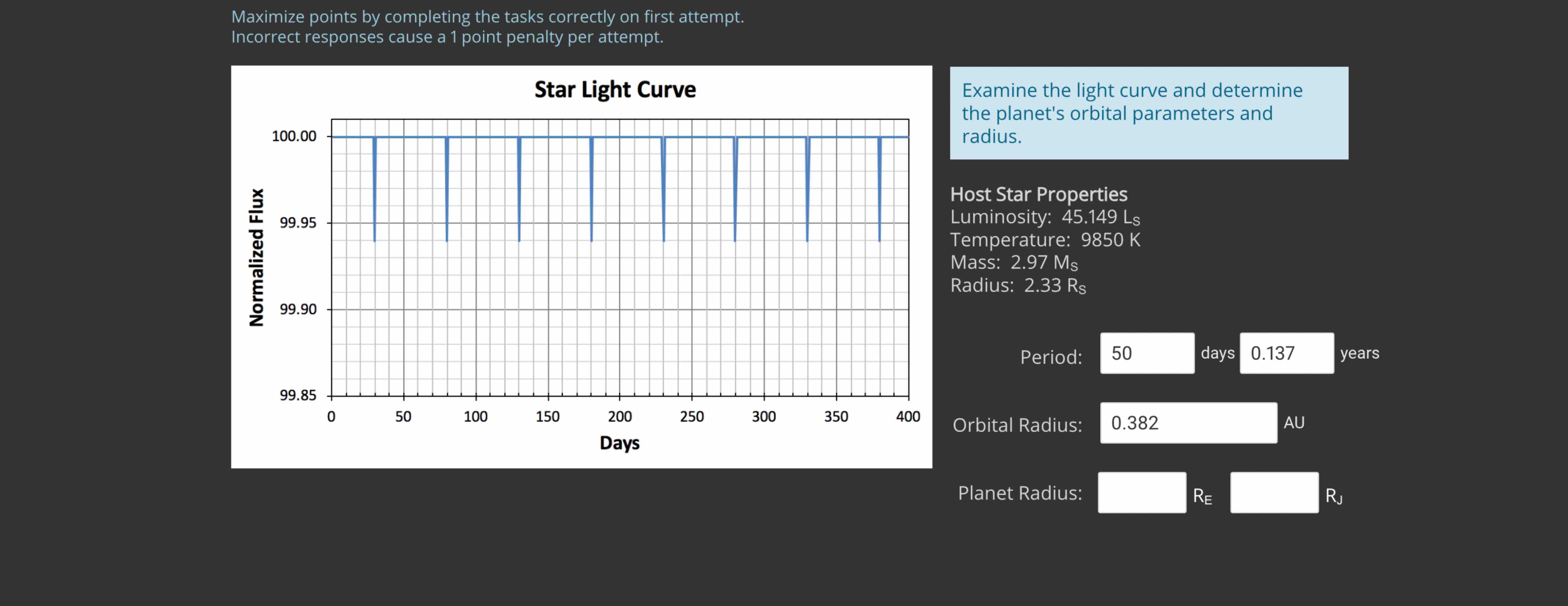 Solved Maximize points by completing the tasks correctly on | Chegg.com