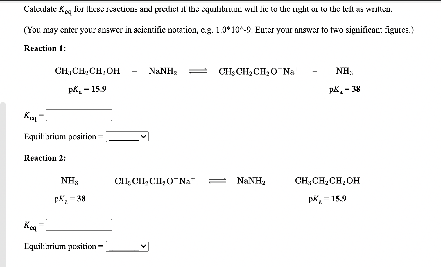 Solved Calculate Keq for these reactions and predict if the | Chegg.com