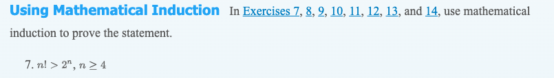 Solved Using Mathematical Induction In Exercises | Chegg.com