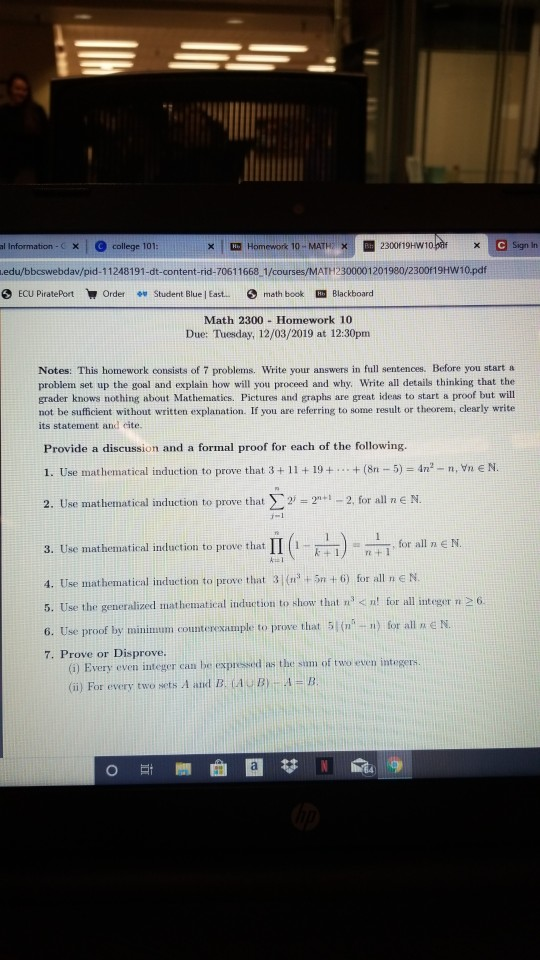 Solved Information - X college 101: X Homework 10 - MATH X | Chegg.com