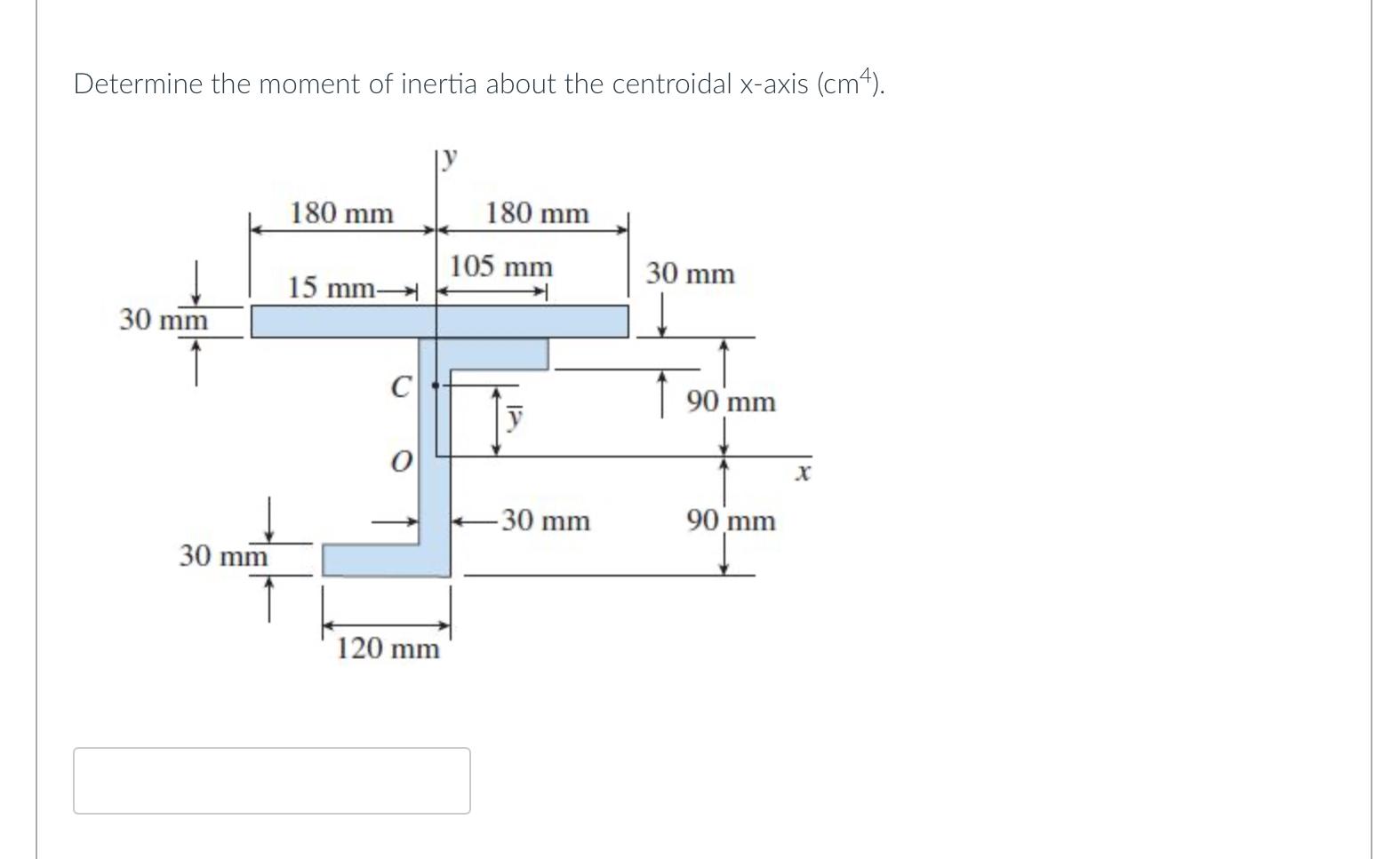 Solved Determine the moment of inertia about the centroidal | Chegg.com