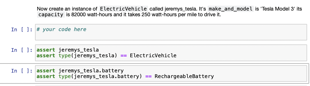 Solved Now create an instance of ElectricVehicle called | Chegg.com
