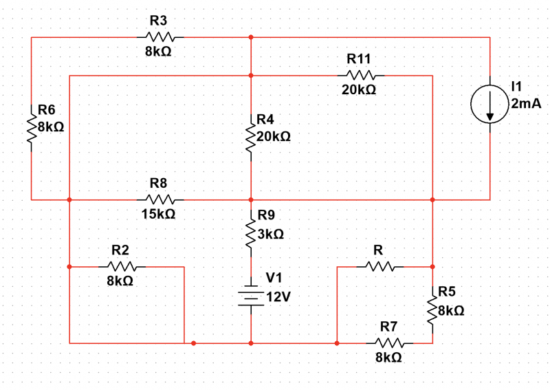 Solved Calculate the thevenin circuit for resistor R. | Chegg.com