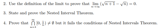 Solved 2. Use the definition of the limit to prove that lim | Chegg.com