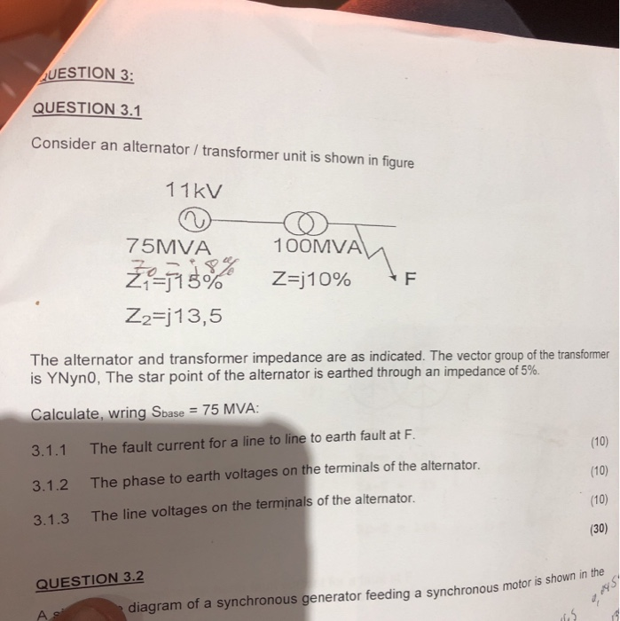 Solved UESTION 3: QUESTION 3.1 Consider an | Chegg.com
