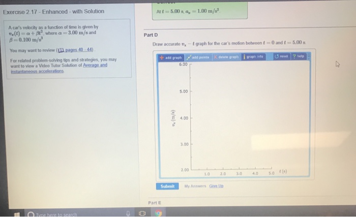 Solved Exercise 2.17-Enhanced- with Solution A1に5.00 s, as = | Chegg.com