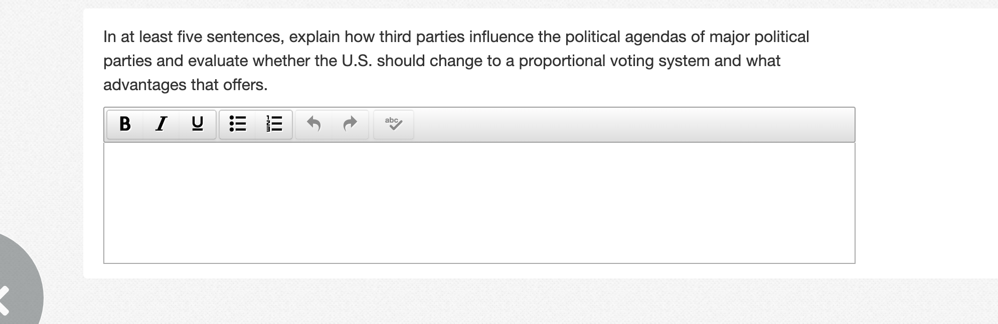 In at least five sentences, explain how third parties | Chegg.com