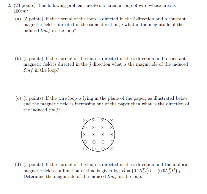 Solved 2. (20 points) The following problem involves a | Chegg.com