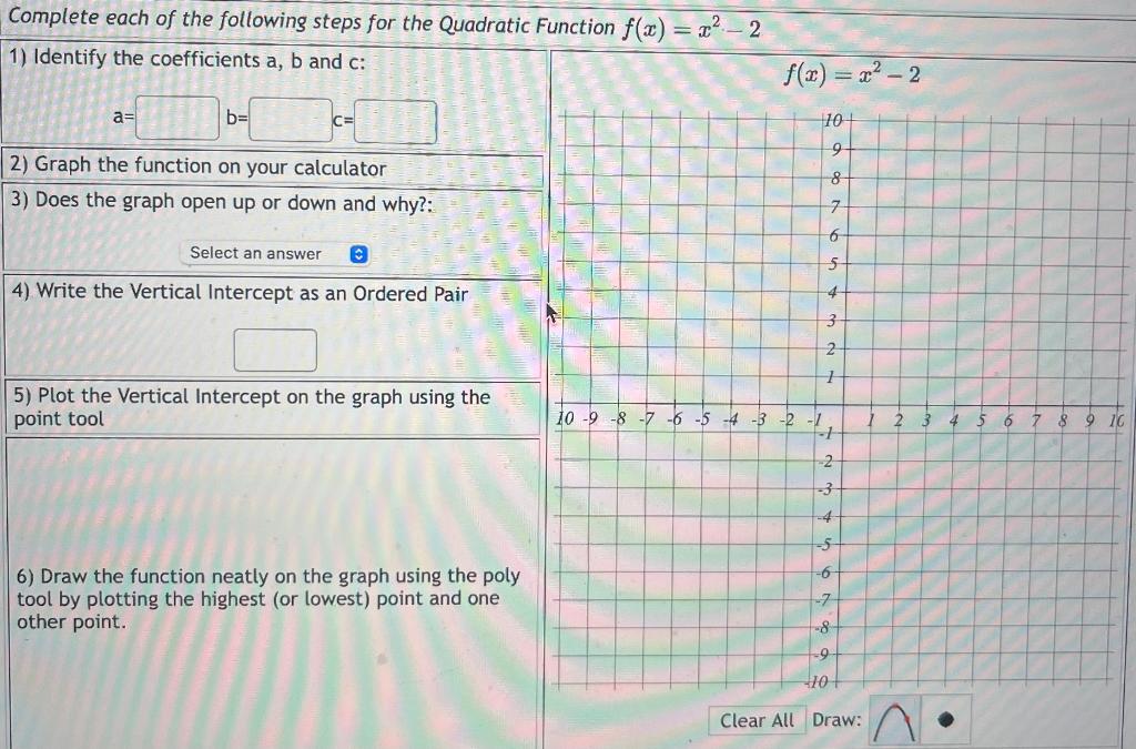 Solved Complete each of the following steps for the | Chegg.com