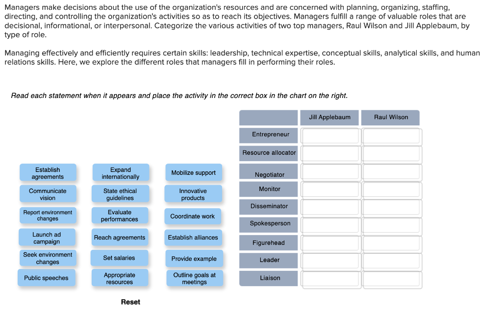 Solved Management is a process designed to achieve an | Chegg.com