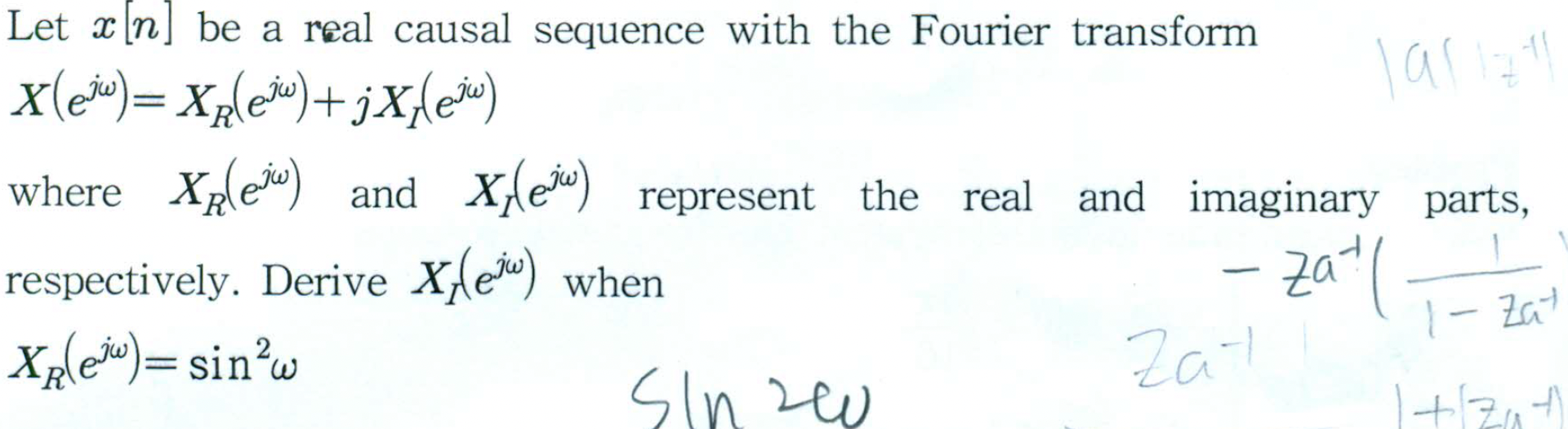 Solved lal Let x [n] be a real causal sequence with the | Chegg.com