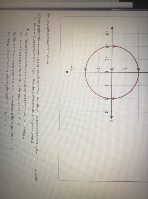 Solved 1. Write the curve described by the parametric | Chegg.com