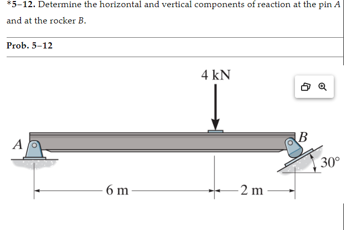 Solved *5-12. Determine the horizontal and vertical | Chegg.com