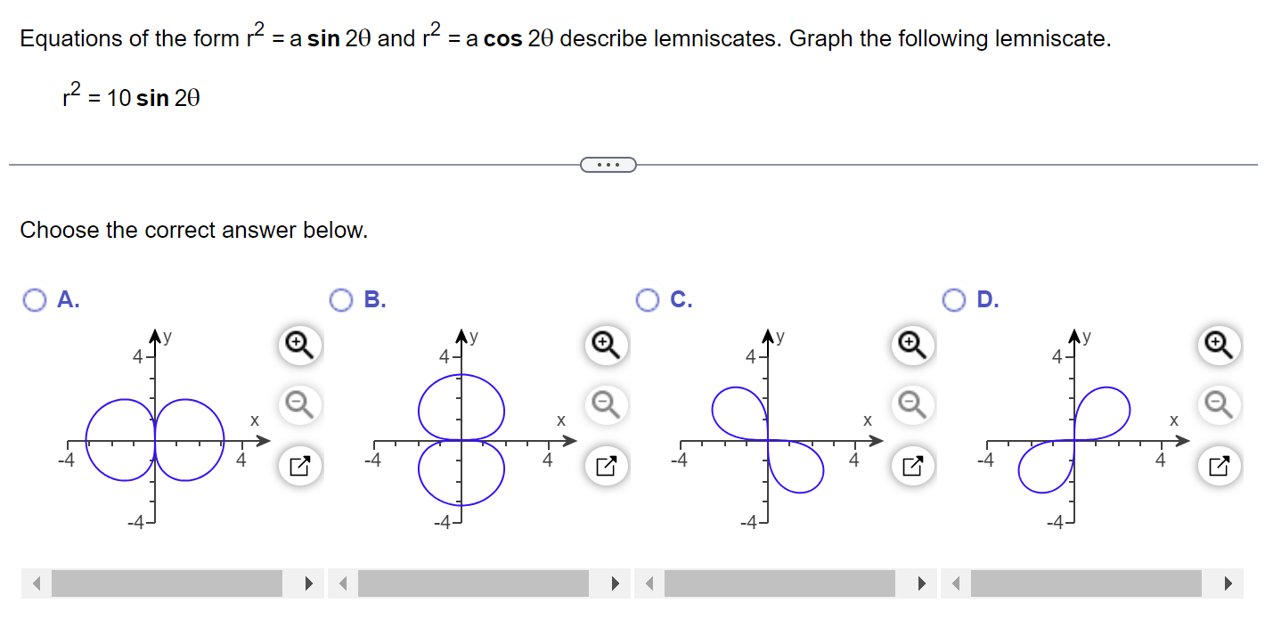 Solved Equations of the form r2=asin2θ and r2=acos2θ | Chegg.com