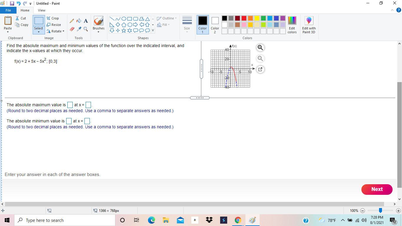 Solved Untitled - Paint - File Home View A? Outline % Cut ЦЕ | Chegg.com