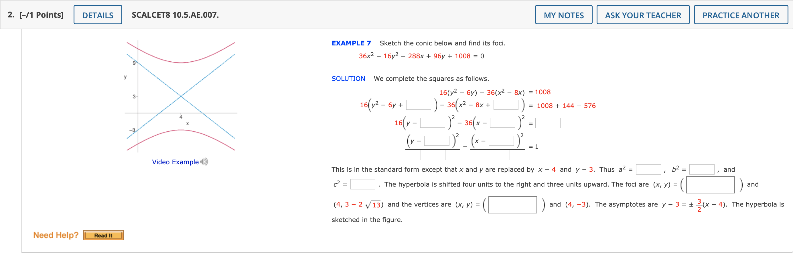Solved 2. [-/1 Points] DETAILS SCALCET8 10.5.AE.007. MY | Chegg.com