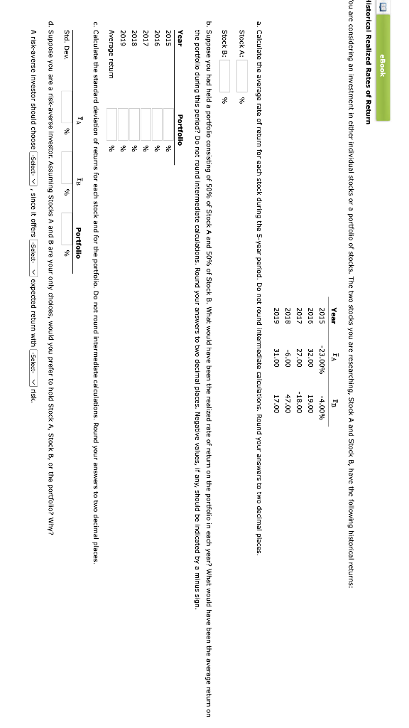 Solved d. Suppose you are a risk-averse investor. Assuming | Chegg.com Solved d. Suppose you are a risk-averse investor. Assuming | Chegg.com