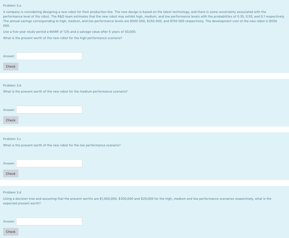 Solved Problem 3.a A company is considering designing a new | Chegg.com