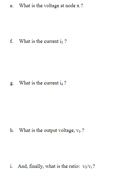 Solved 4. (10 points) For the following Op Amp circuit | Chegg.com