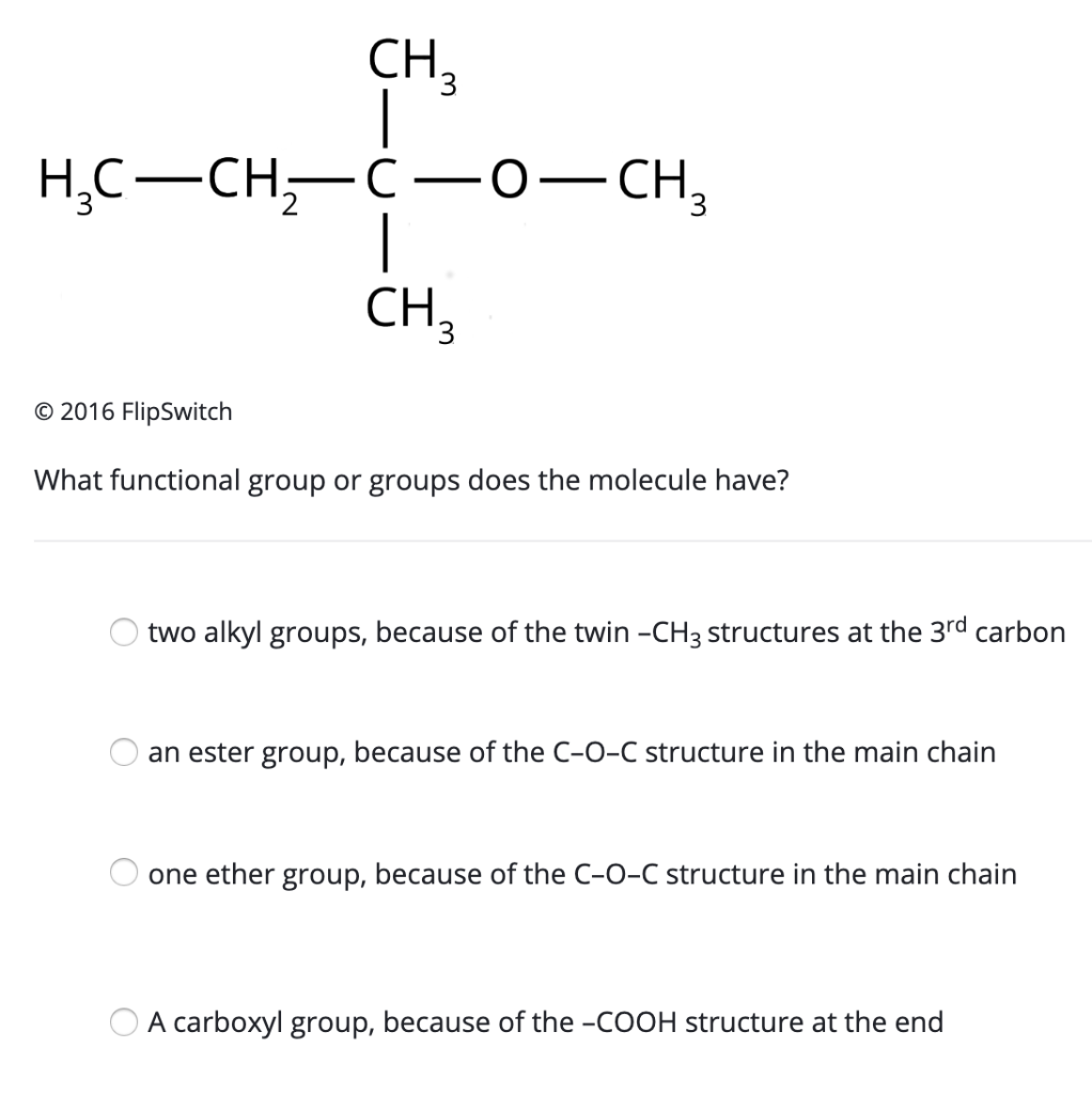 Solved CH, | HỌC–CH3-c-o-CH, CH, © 2016 FlipSwitch What | Chegg.com