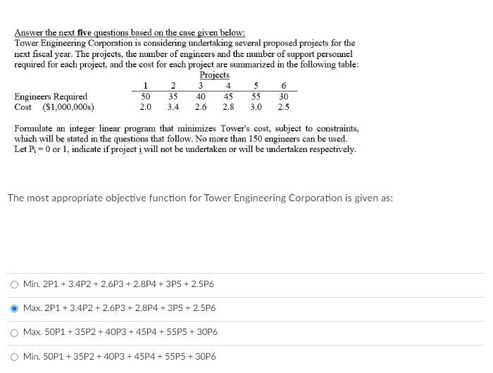 Solved Answer the next five questions based on the case | Chegg.com