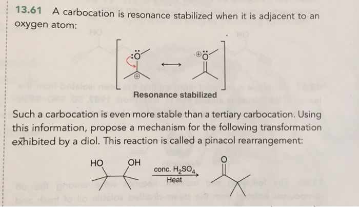 Solved A carbocation is resonance stabilized when it is | Chegg.com