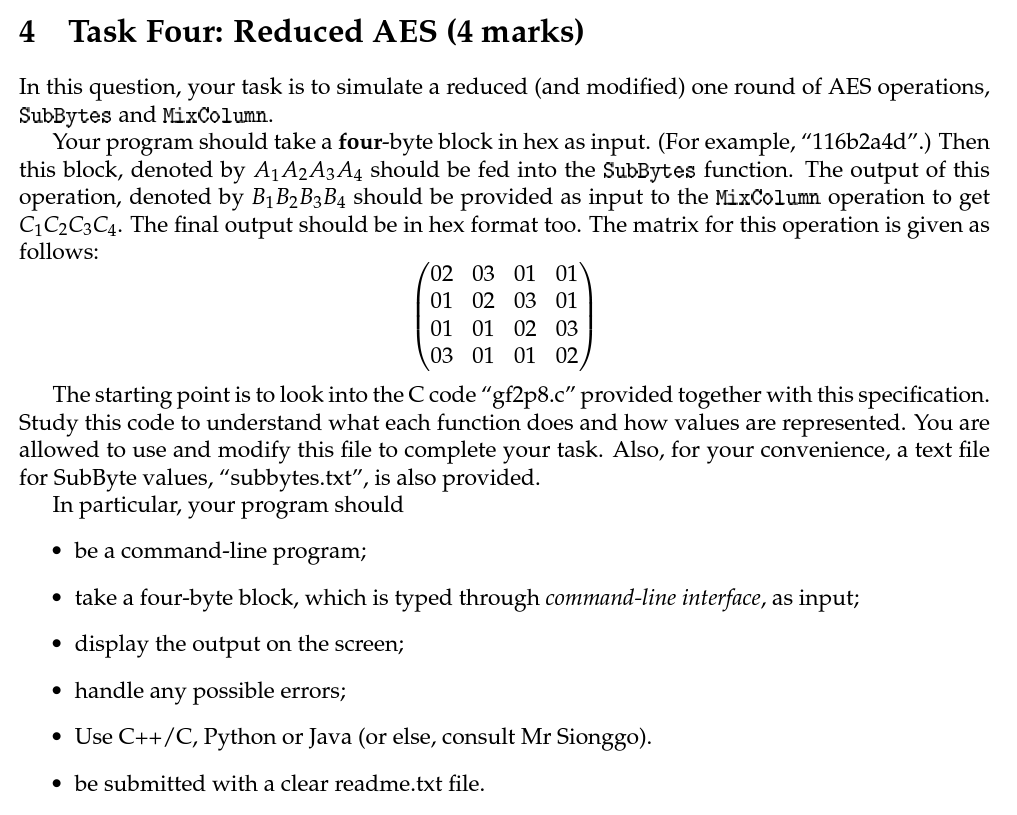 Solved In this question, your task is to simulate a reduced | Chegg.com