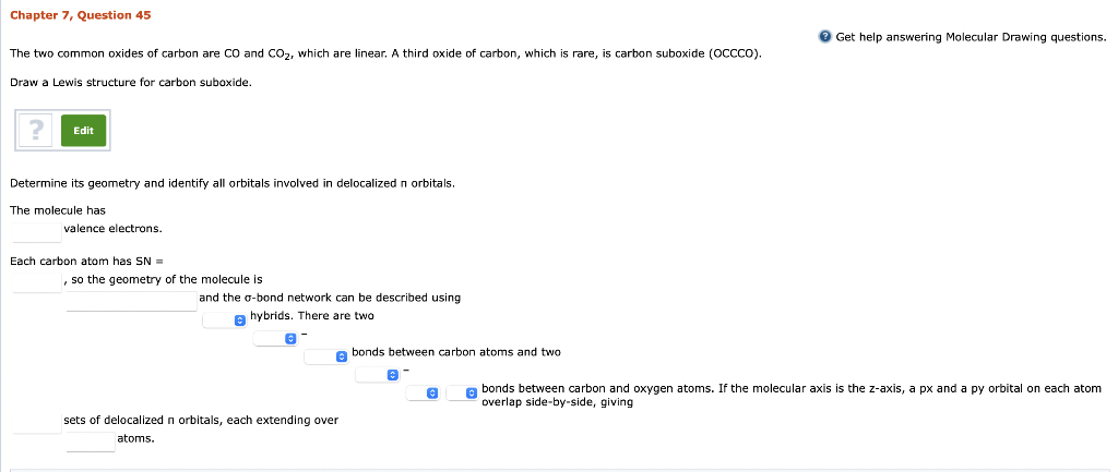 Solved Chapter 7, Question 45 Get help answering Molecular | Chegg.com