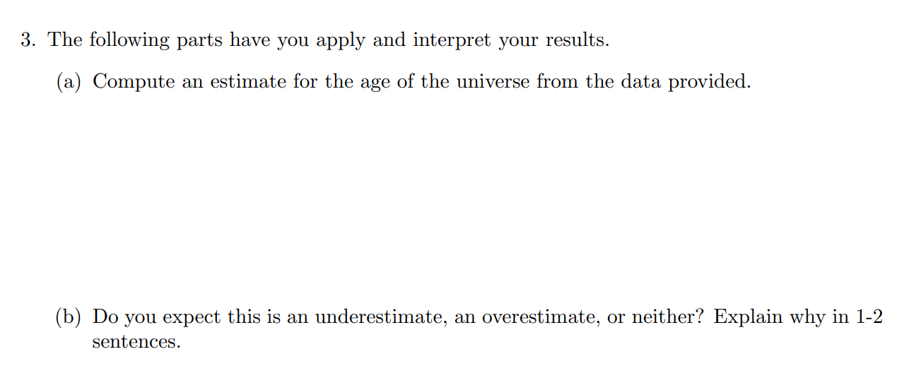 Solved Hello, I need help with these questions 3 (a) and | Chegg.com