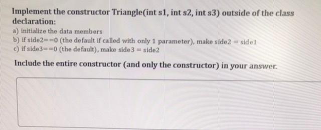 Solved Implement the int Perimeter O member function for the | Chegg.com