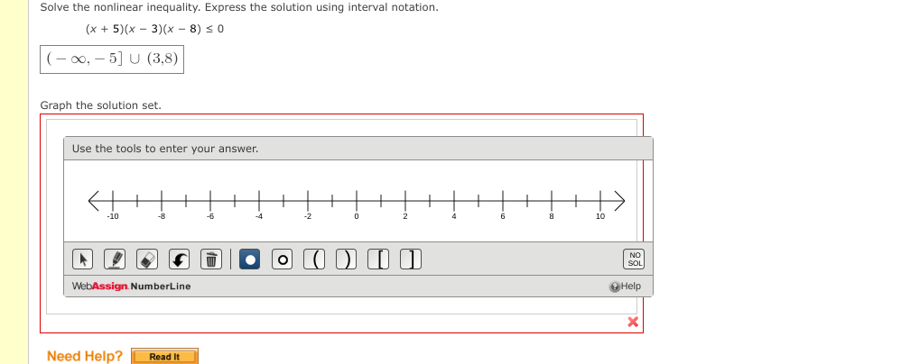 Solved Solve the nonlinear inequality. Express the solution | Chegg.com