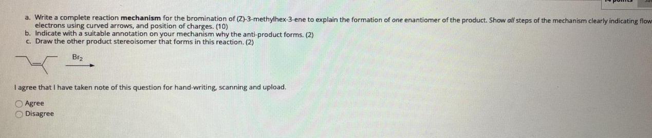 Solved a. Write a complete reaction mechanism for the | Chegg.com
