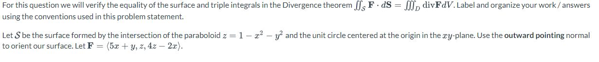 Solved For this question we will verify the equality of the | Chegg.com