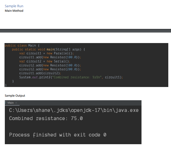 Solved Project 6 - Circuits Java Programming Summary For | Chegg.com