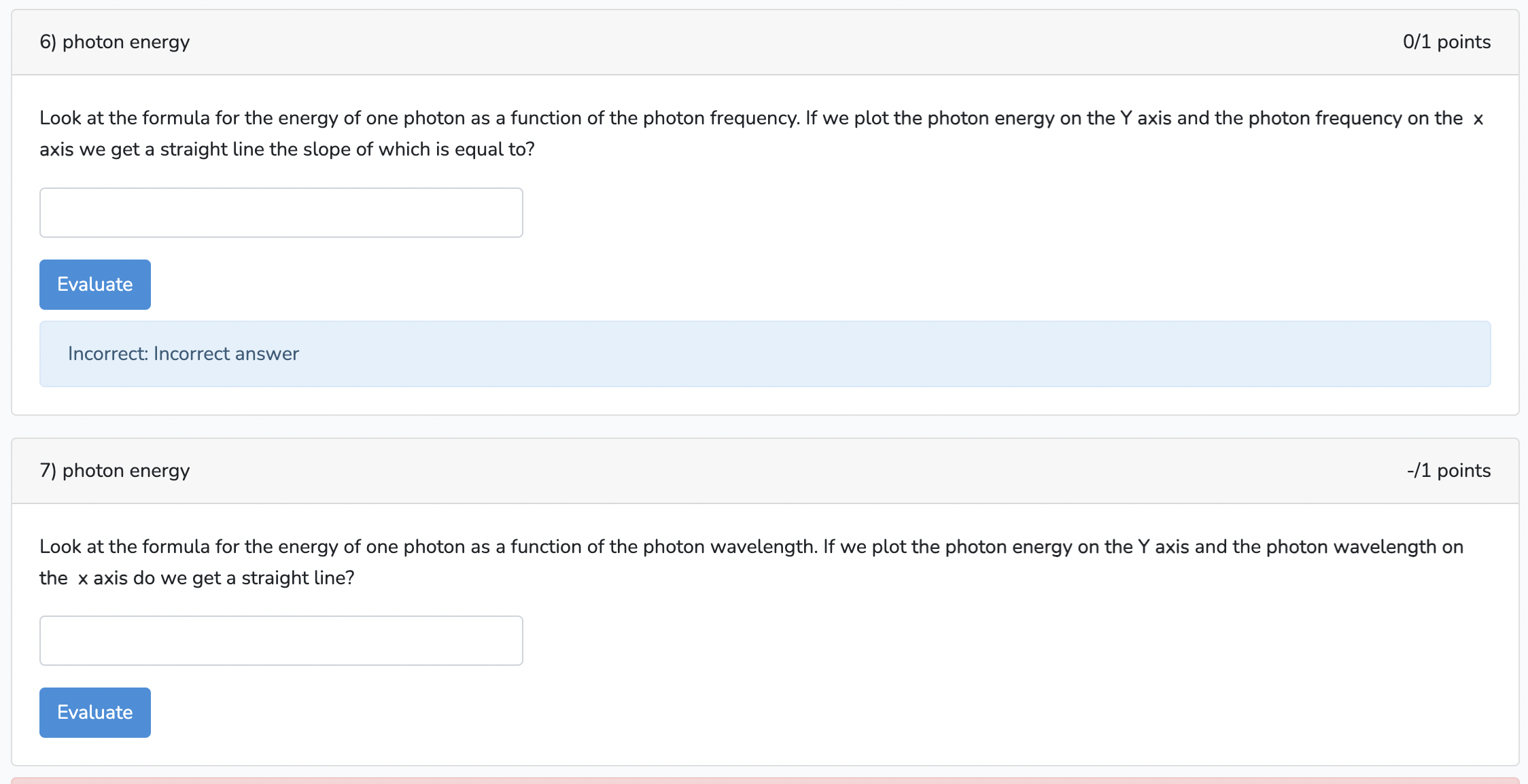 Solved Look at the formula for the energy of one photon as a | Chegg.com